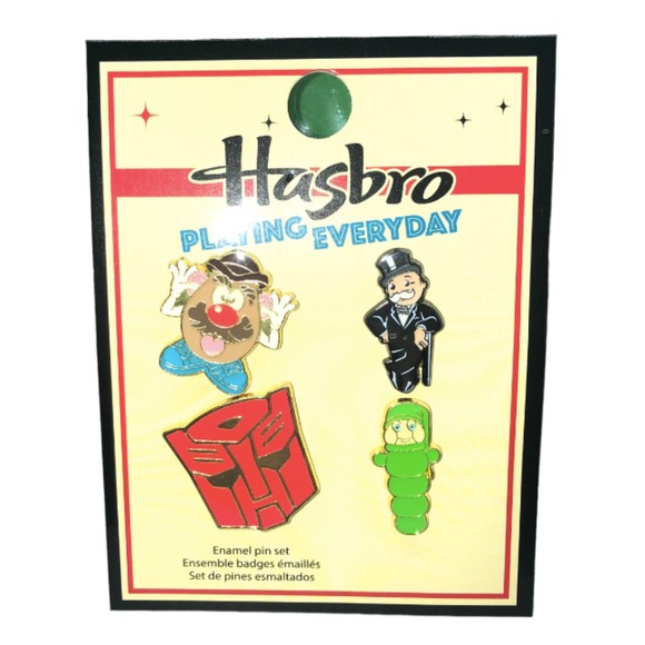 Hasbro | Other | Hasbro Playing Everyday Enamel 4 Pin Set Transformers ...